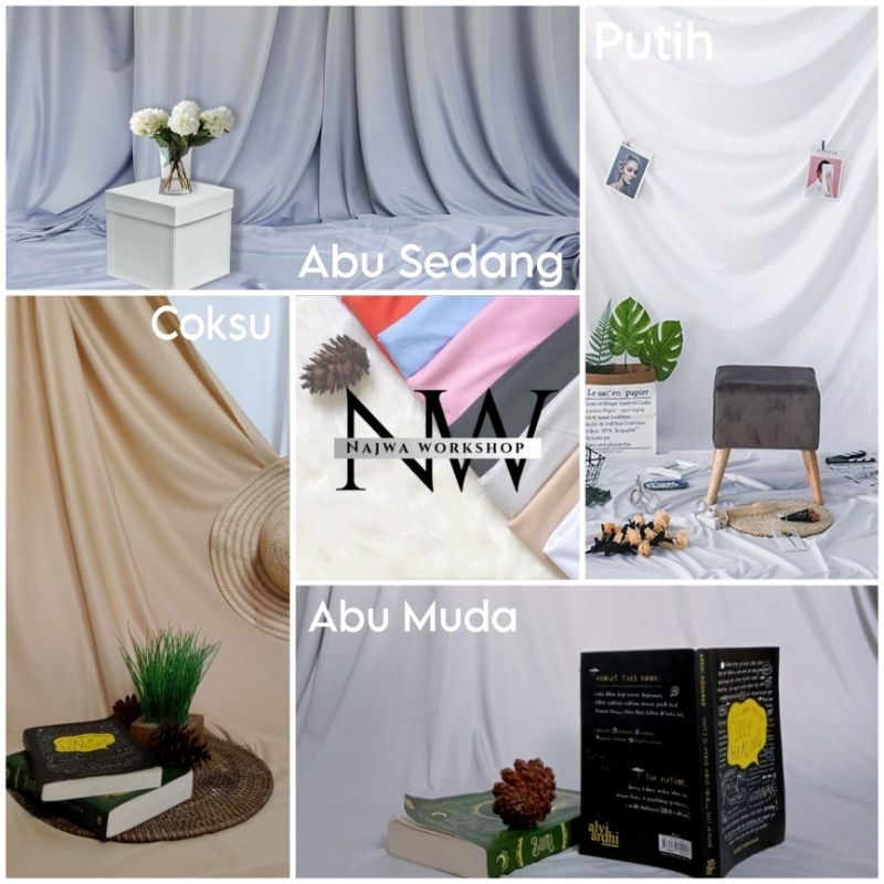 Jual 𝐊𝐚𝐢𝐧 𝐁𝐚𝐜𝐤𝐠𝐫𝐨𝐮𝐧𝐝 𝐛𝐚𝐜𝐤𝐝𝐫𝐨𝐩 𝐟𝐨𝐭𝐨 warna putih hitam greenscreen untuk ...