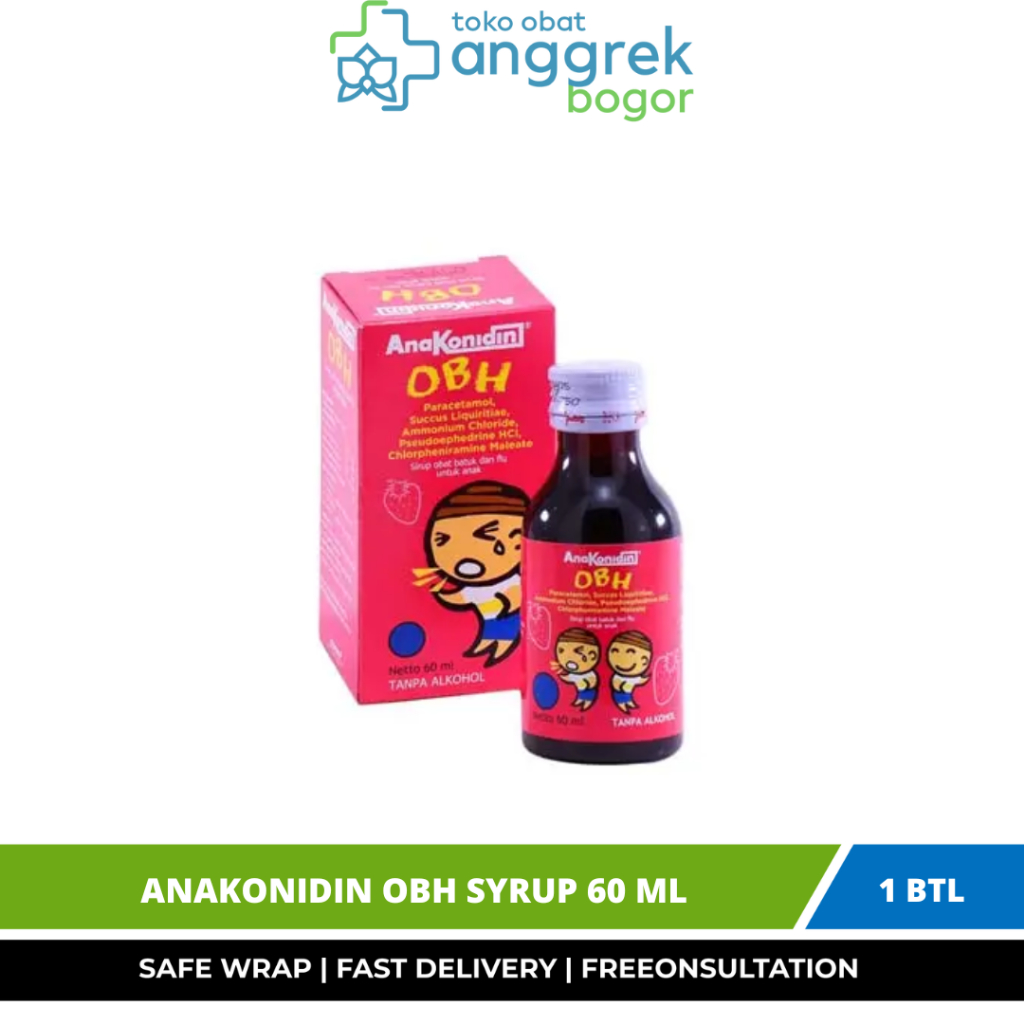 Jual ANAKONIDIN OBH SYRUP 60 ML/SYRUP OBAT BATUK PILEK/BATUK BERDAHAK ...