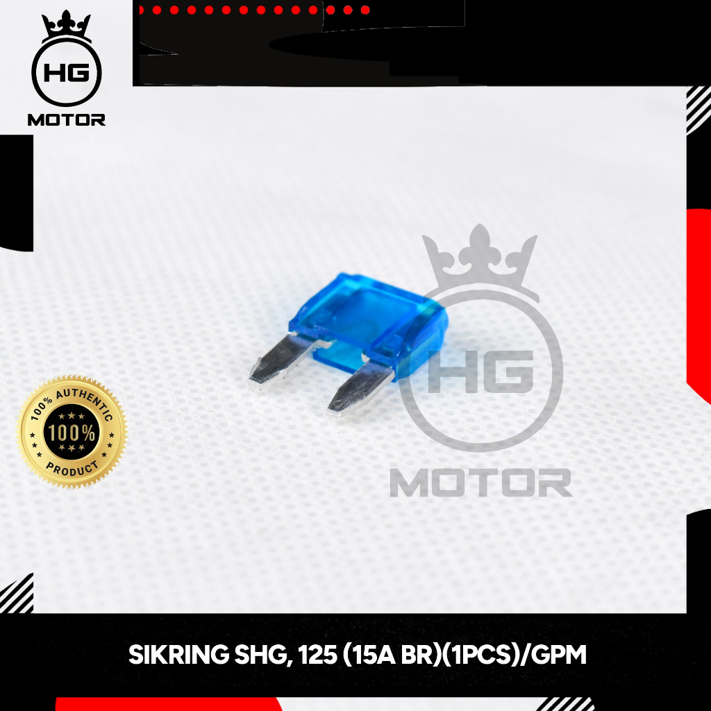 Jual Sekring Sikring Fuse Tancap Kecil 15A / Sikring Shogun 15A BIRU ...