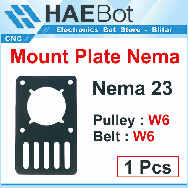 Jual [HAEBOT] Mount Plate Nema 23 57 Openbuilds Motor Nema23 Plate ...