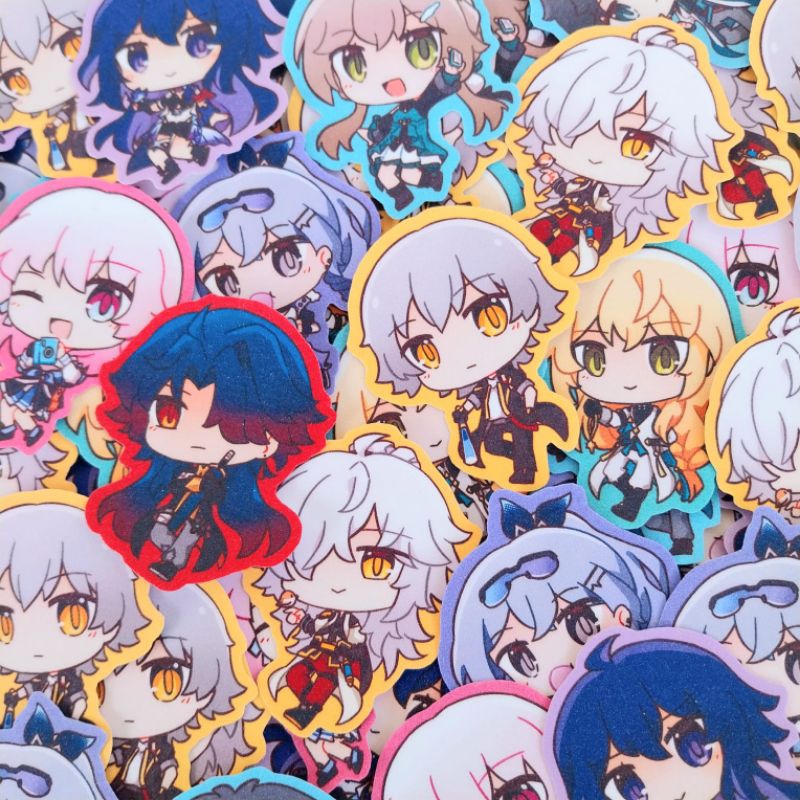 Jual Honkai Star Rail Sticker Glitter Chibi Fanmerch by rikaichii ...