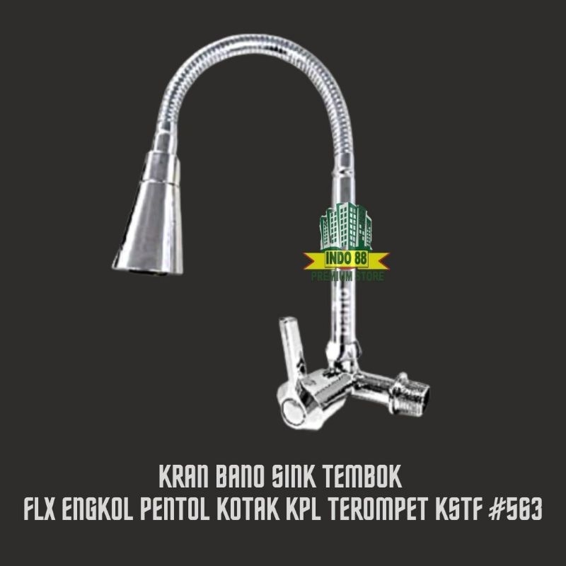 Jual KRAN BANO SINK FLX TEROMPET FLX ENGKOL PENTOL KTK KPL BSR 563 ...