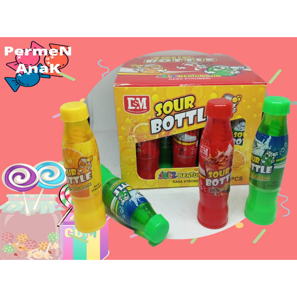 Jual permen anak warung rasa buah sour botol 30pcs | Shopee Indonesia