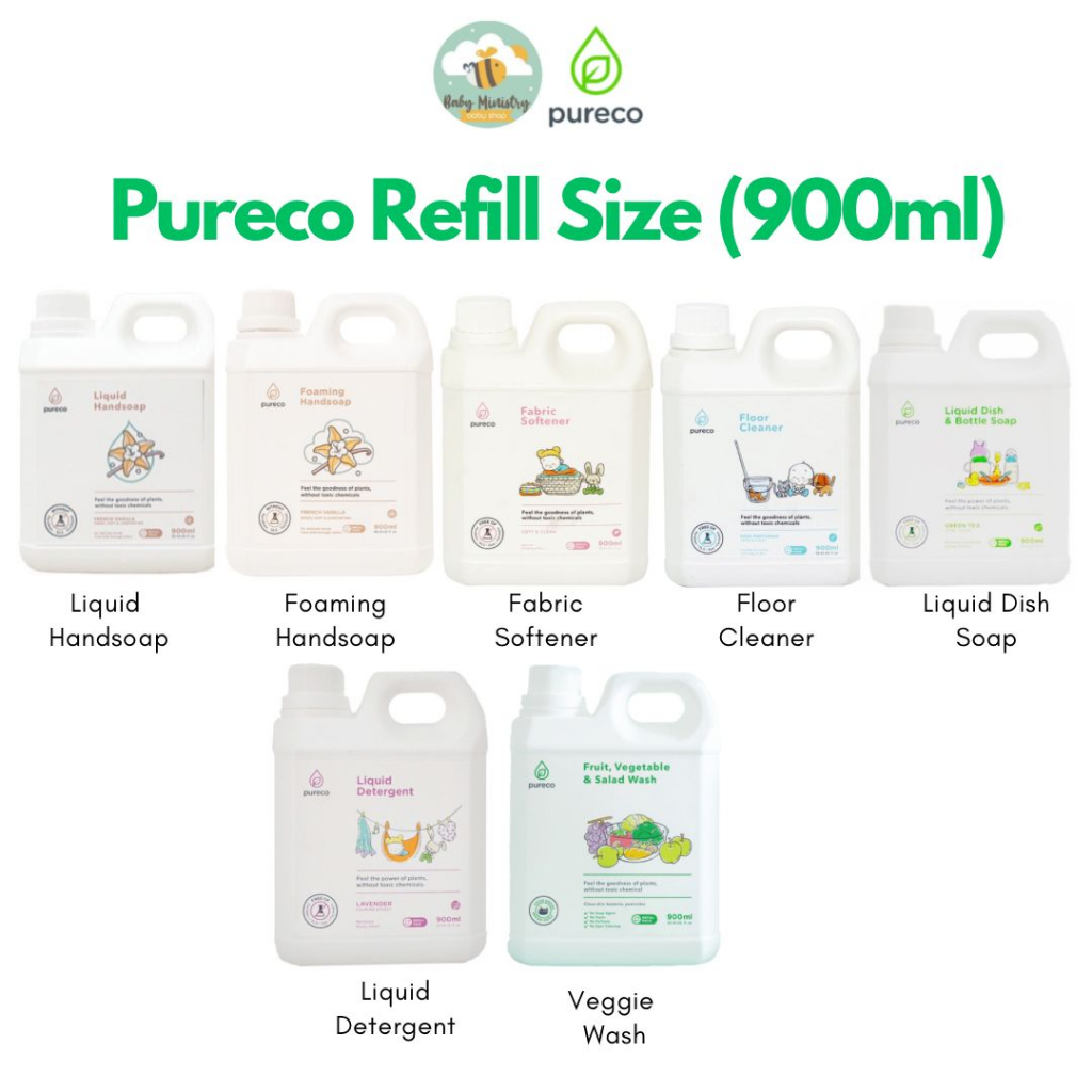 Jual PURECO REFILL SIZE 900ML /Liquid Handsoap / Foaming Handsoap ...