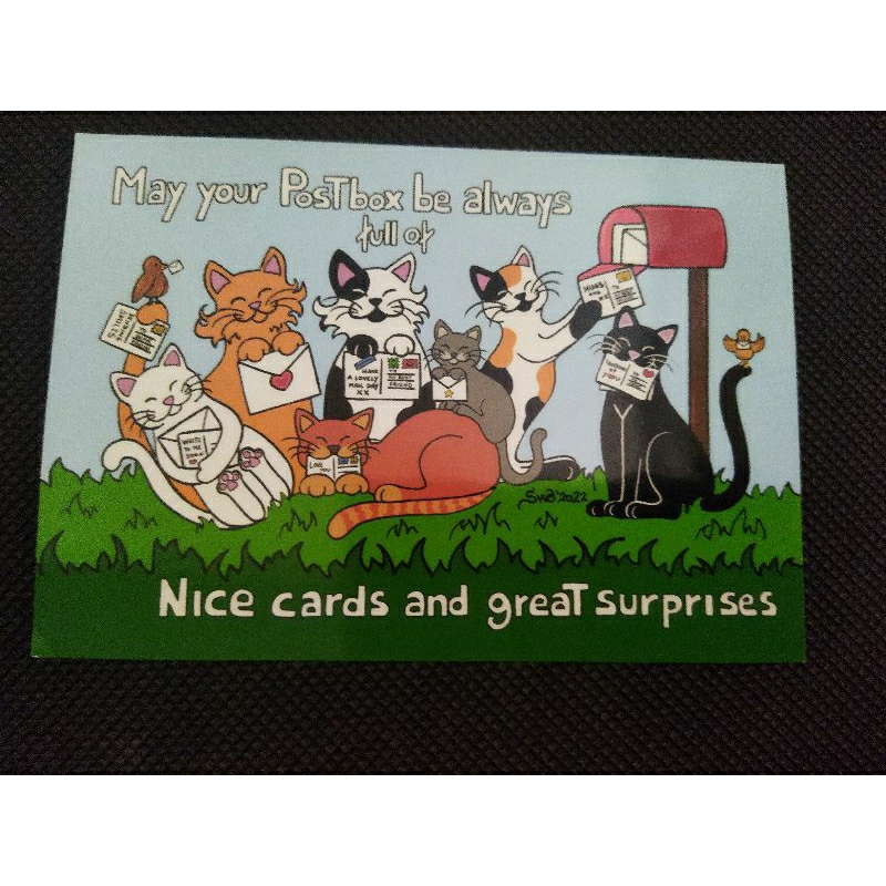 Jual kartu pos kucing titina/titina cat postcard | Shopee Indonesia