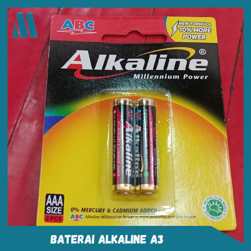 Jual Baterai ABC Alkaline AAA / A3 Isi 2 pcs | Shopee Indonesia