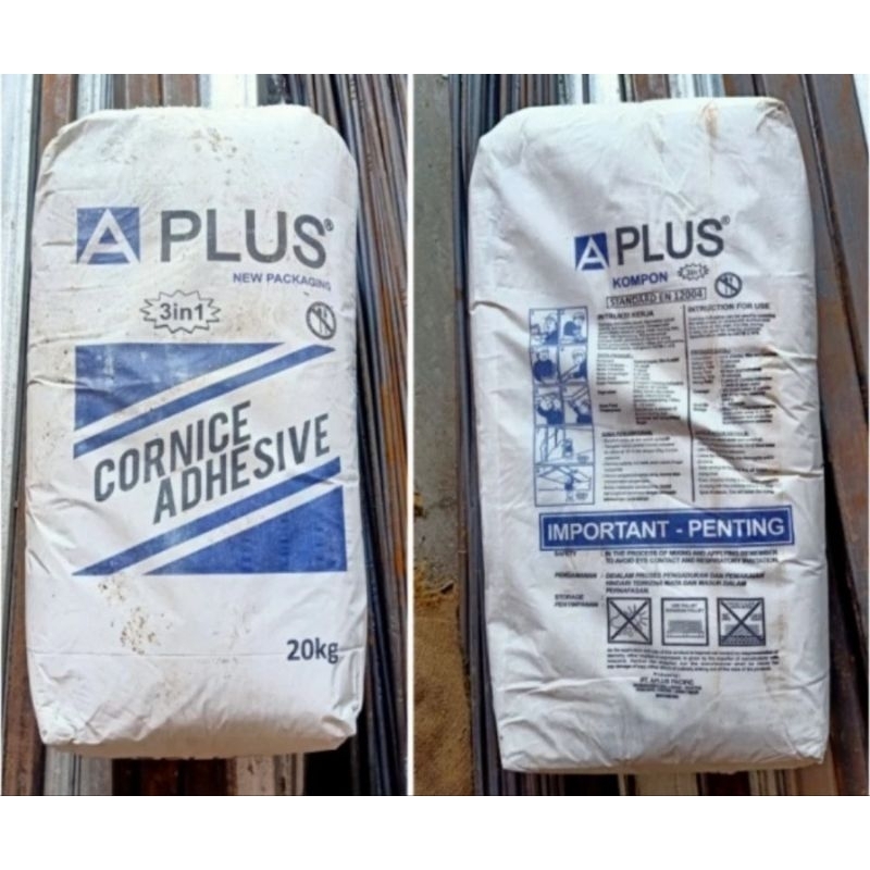 Jual Kompon Gipsum Aplus Per Sak 20 kg Compound Gypsum Cornice Adhesive ...
