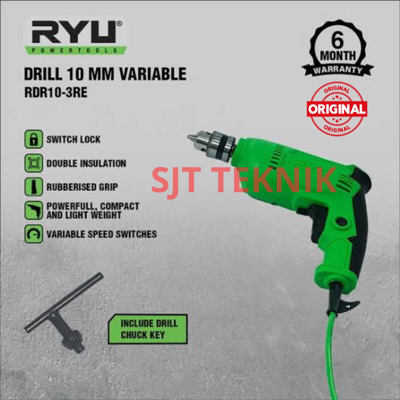 Jual ryu bor listrik 10mm ryu drill 10mm ryu bor tangan listrik ryu bor ...