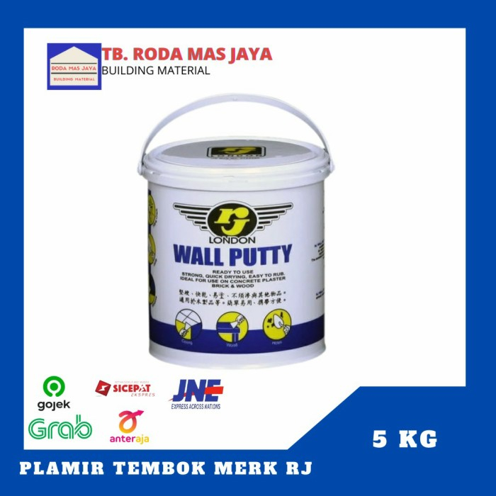Jual Dempul Tembok/Plamir Tembok/Wall Putty Merk RJ 5KG | Shopee Indonesia