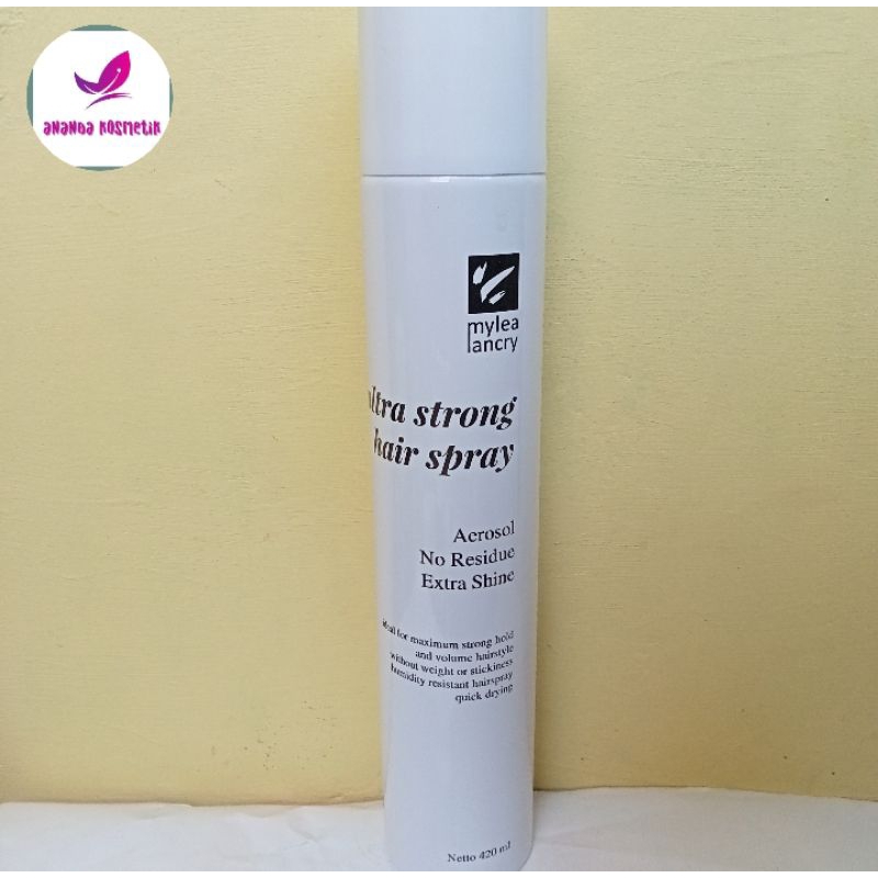 Jual HAIR SPRAY MYLEA ULTRA STRONG 420ml - MILEA | Shopee Indonesia