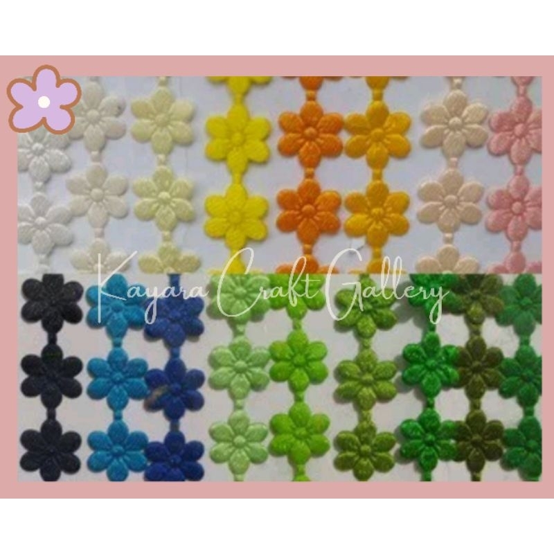 Jual Renda Melati Jasmin/Renda Bunga Satin Saten/Renda Bunga Kecil ...