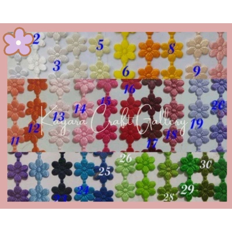 Jual RENDA BUNGA MELATI JASMINE KECIL SATEN METERAN | Shopee Indonesia