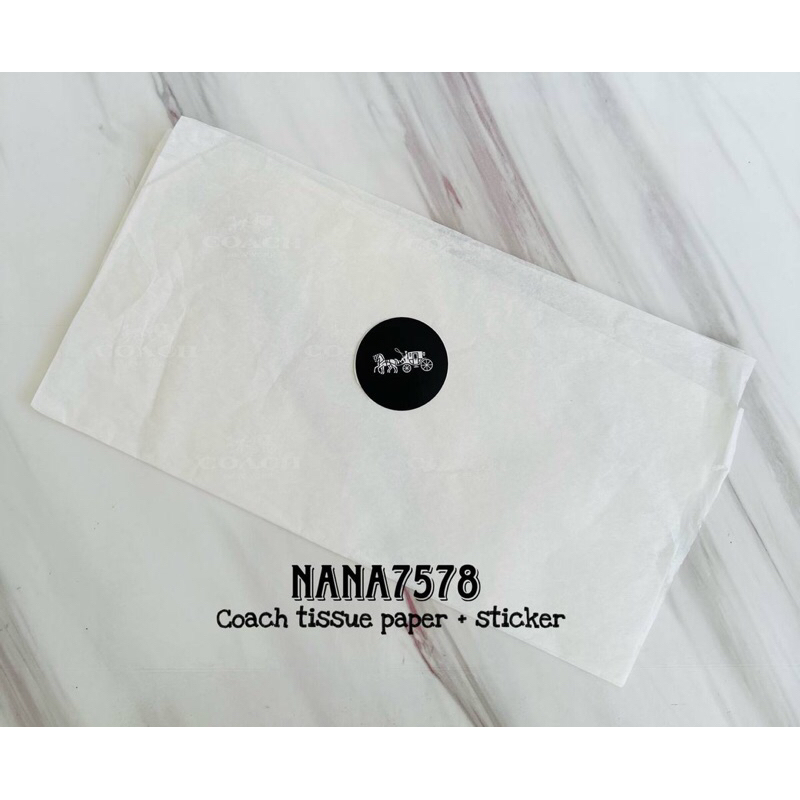 Jual Coach sticker tissue wrapping paper | Shopee Indonesia