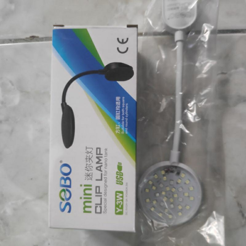 Jual Lampu Jepit Aquarium Mini Sobo Y 3W Lampu USB | Shopee Indonesia
