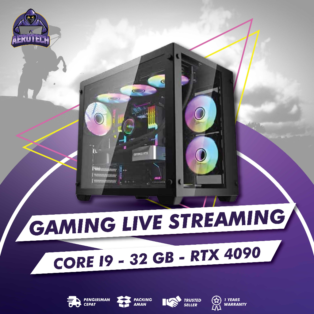 Jual PC RAKITAN EDISI SULTAN CORE I9 13900K RAM DDR5 32 GB VGA RTX 4090 ...
