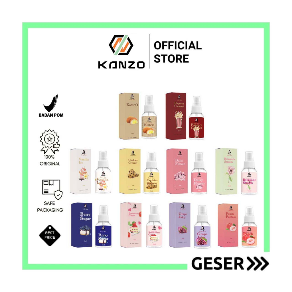 Jual NUZ - [BPOM] Body Mist Milofa 75ml Premium / Parfum Body Mist ...