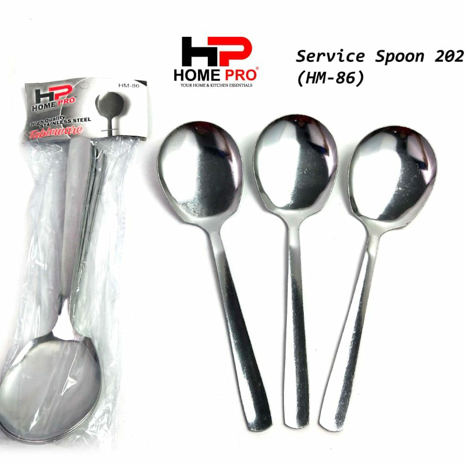 Jual Home Pro Sendok Spoon Sendok Servis saji Prasmanan 6pcs | Shopee ...