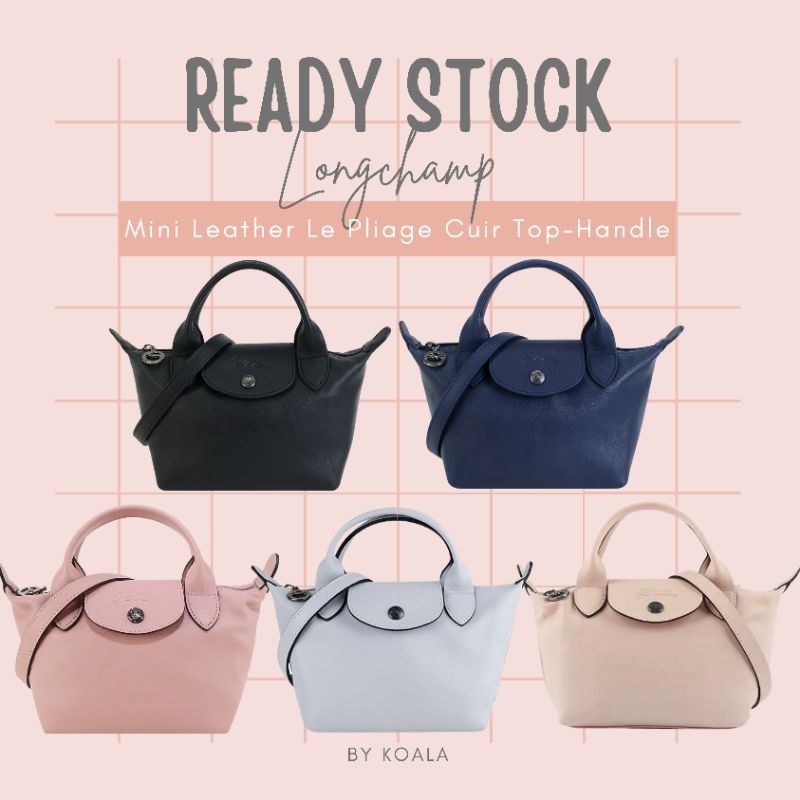 Jual [READY STOCK] Tas LC Mini Leather Le Pliage Cuir Top-Handle ...