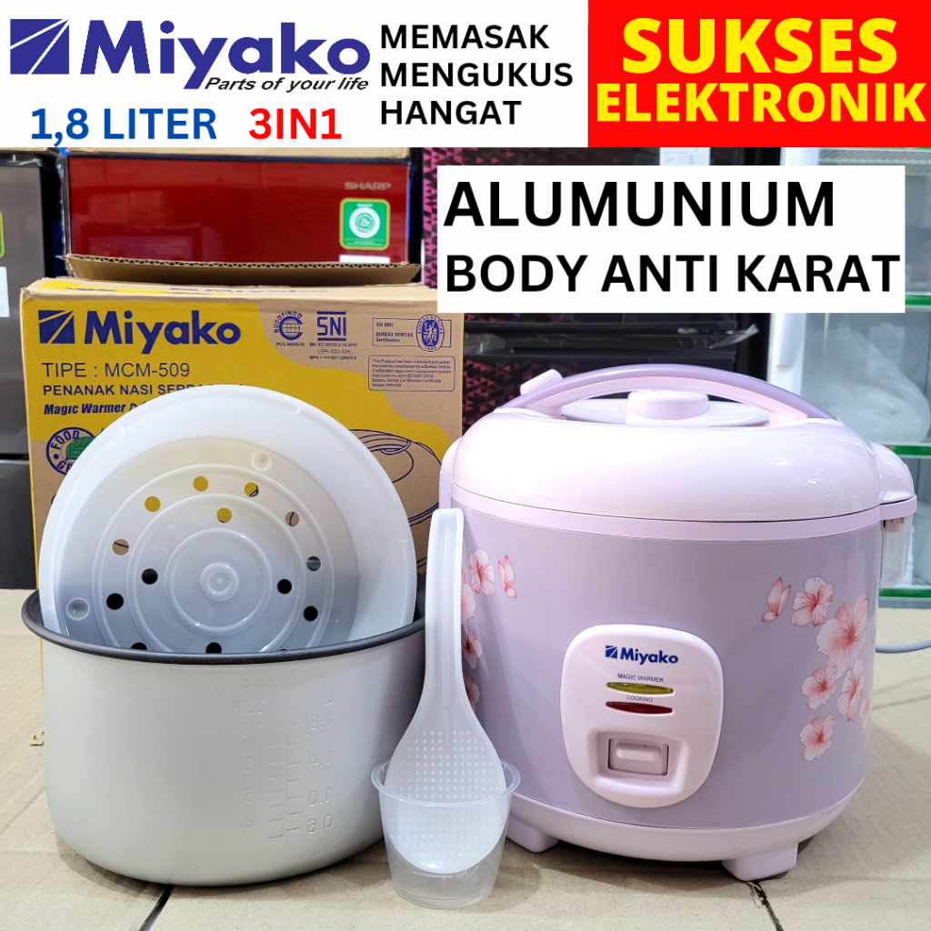 Jual RICE COOKER MIYAKO 1,8 LITER / MAGICOM MEJIKOM MIYACO MCM-509 2 L ...