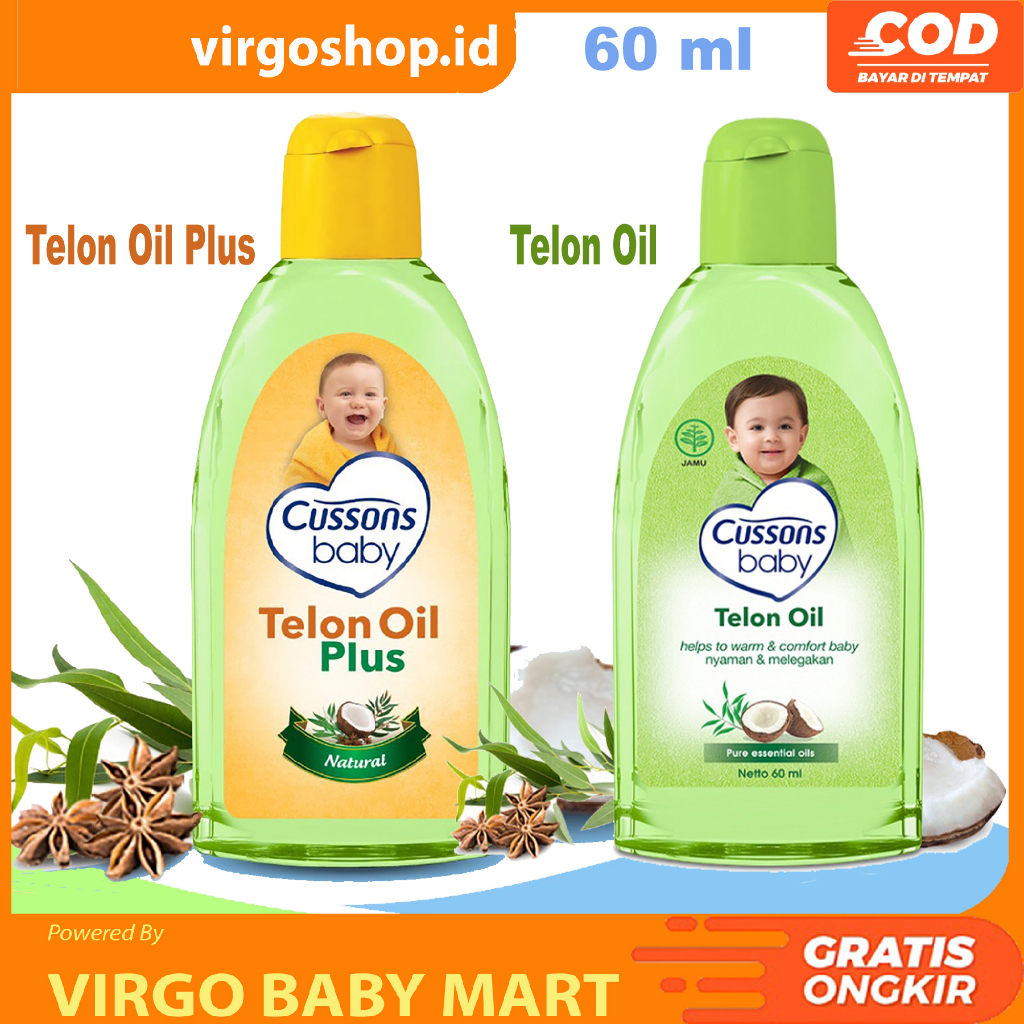 Jual Cussons Baby Telon Oil Minyak Telon Oil Plus 8 Hours Protection ...