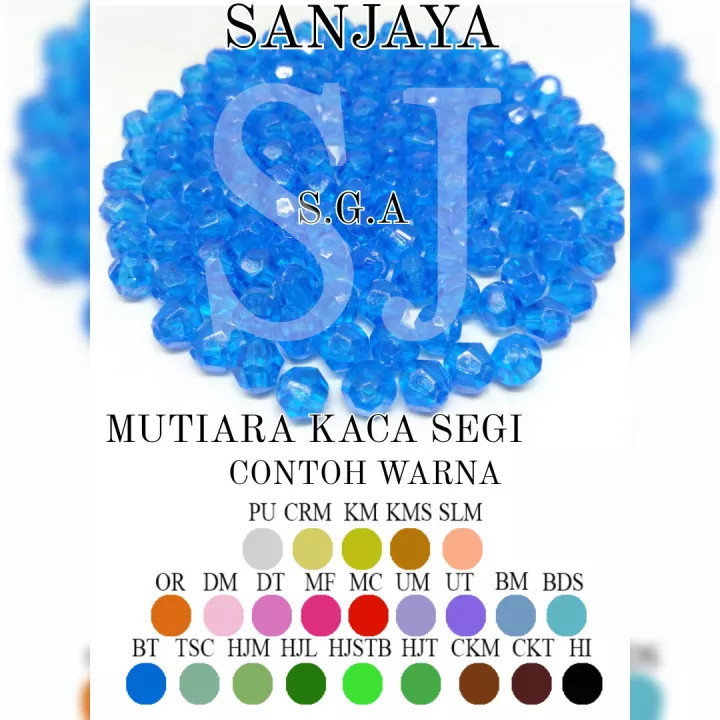 Jual Manik Kaca / Mote Kaca / Manik Segi Bening / Mote Segi Bening ...