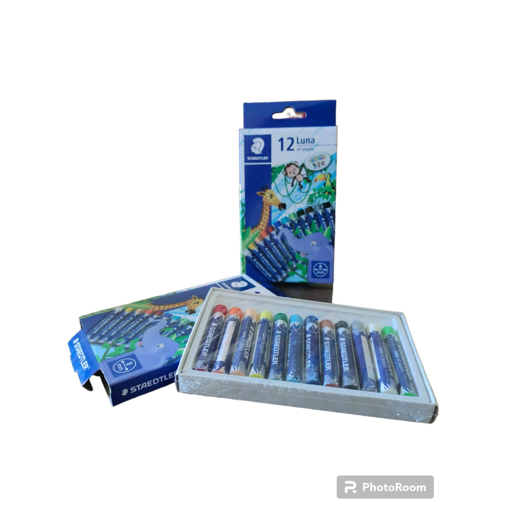 Jual Set Crayon Luna Oil Pastel Staedtler isi 12 Krayon set warna untuk ...