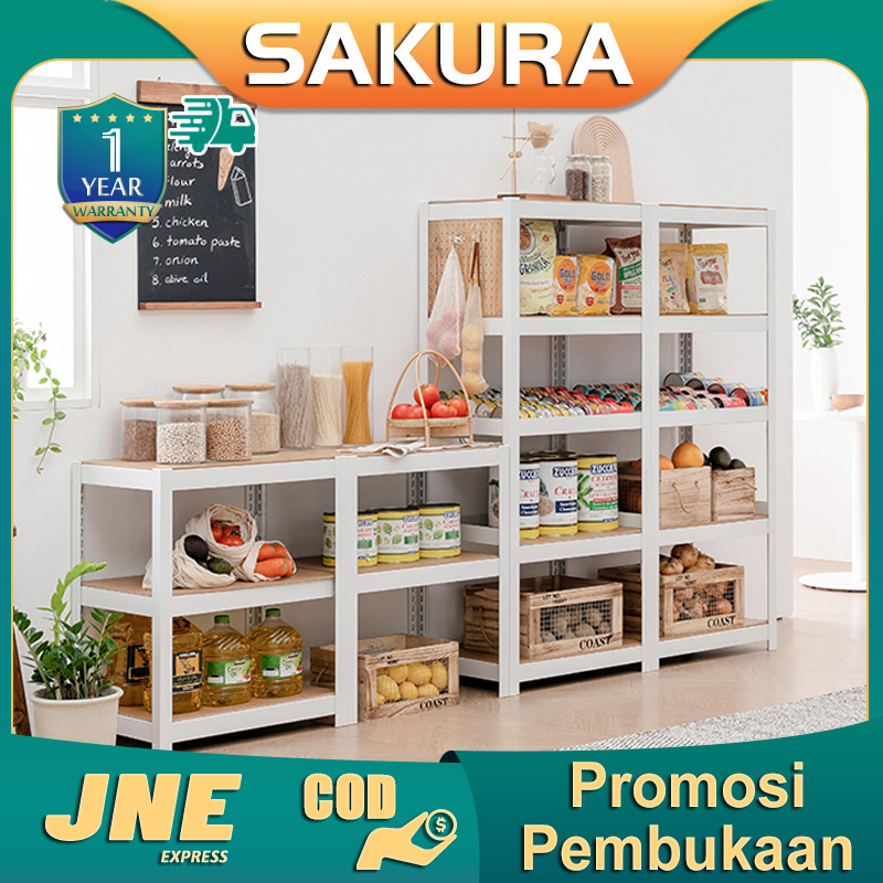 Jual sakura Rak Besi gudang rak besi Susun boltless siku shelves 5 ...