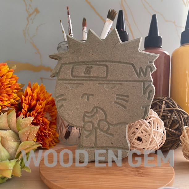 Jual WOODENGEM Naruto DIY Wood Painting Kit Mewarnai Melukis Mainan ...