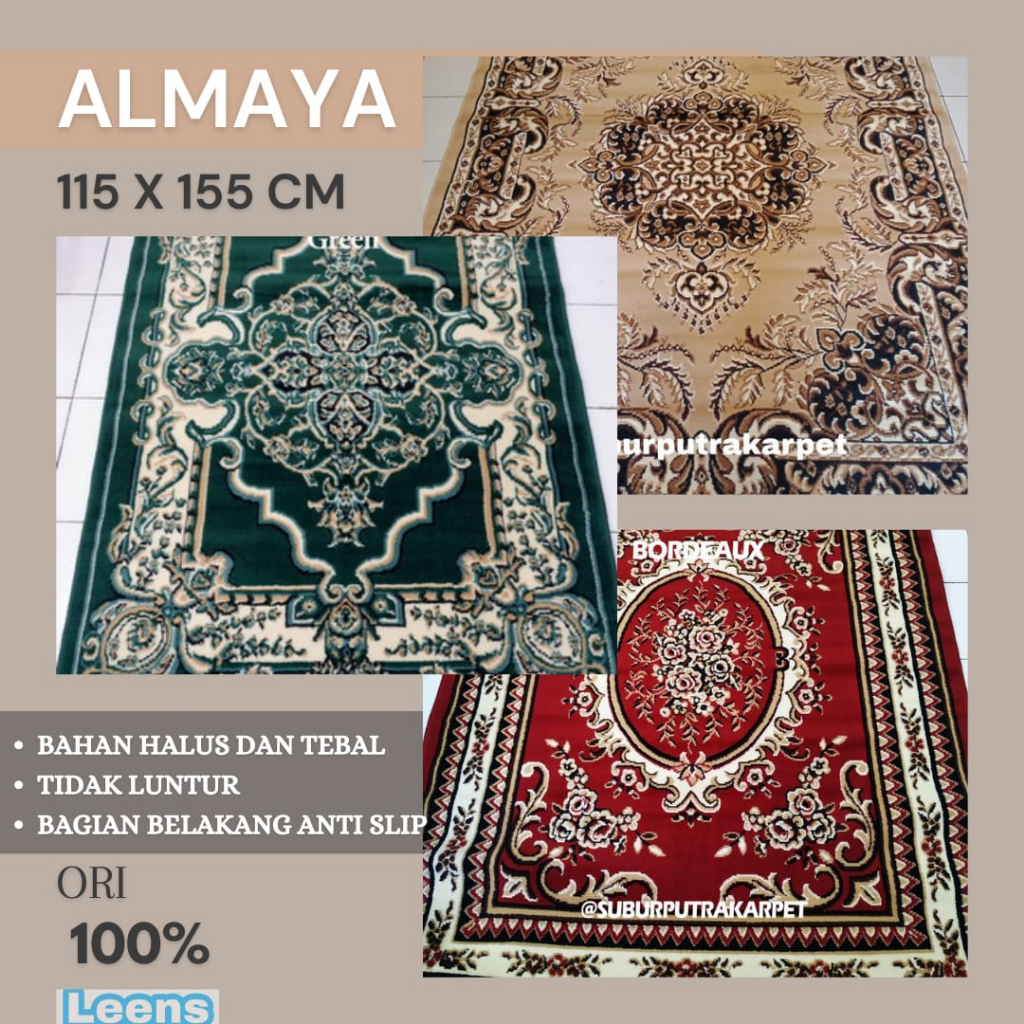 Jual Karpet Permadani Almaya 115x155cm Varian Motif A | Shopee Indonesia