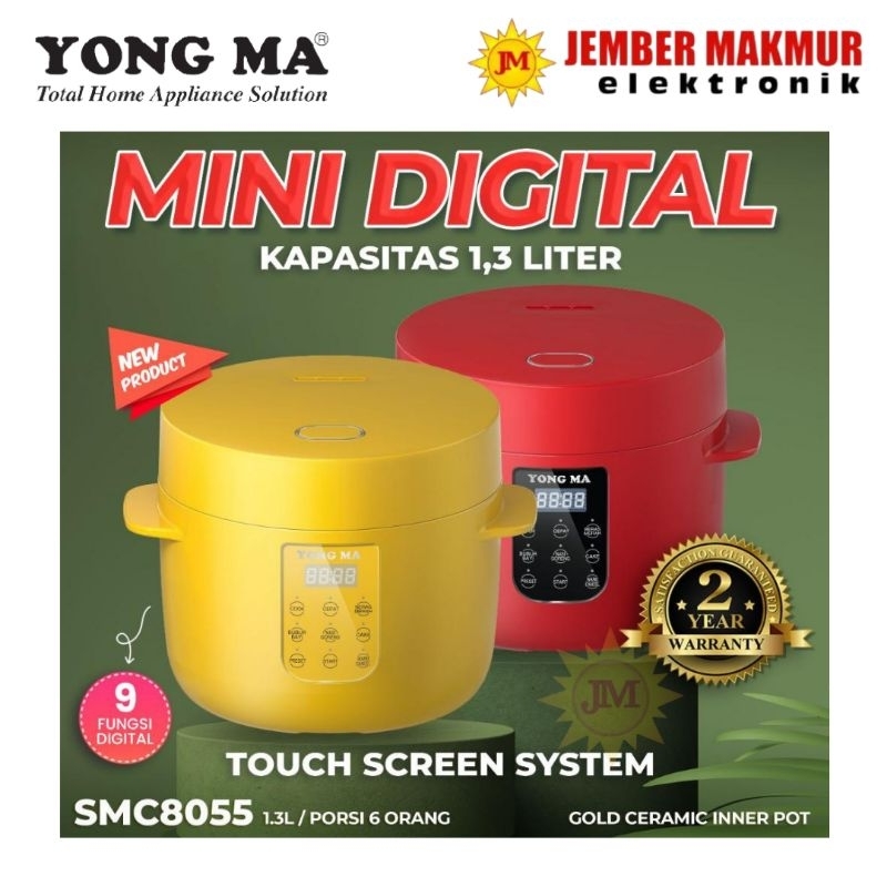 Jual YONG MA | Small Digital Rice Cooker / MAGIC COM SMC 8055 (1.3 LT ...