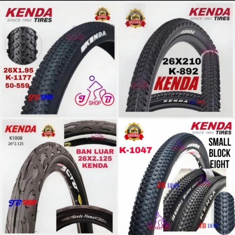 Jual BAN LUAR SEPEDA 26 X 1.95 195 2.10 210 2.125 2125 KENDA ORIGINAL 26x1.95 26x2.10 26x2.125 ...