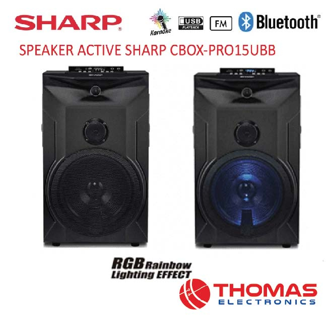 Jual SPEAKER ACTIVE SHARP CBOX-PRO15UBB SPEAKER AKTIF SHARP GARANSI ...