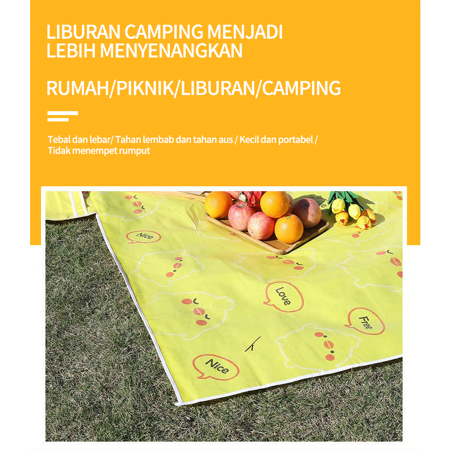 Jual 2x2M camping tikar/Keranjang Piknik Lantai Tebal waterproof ...