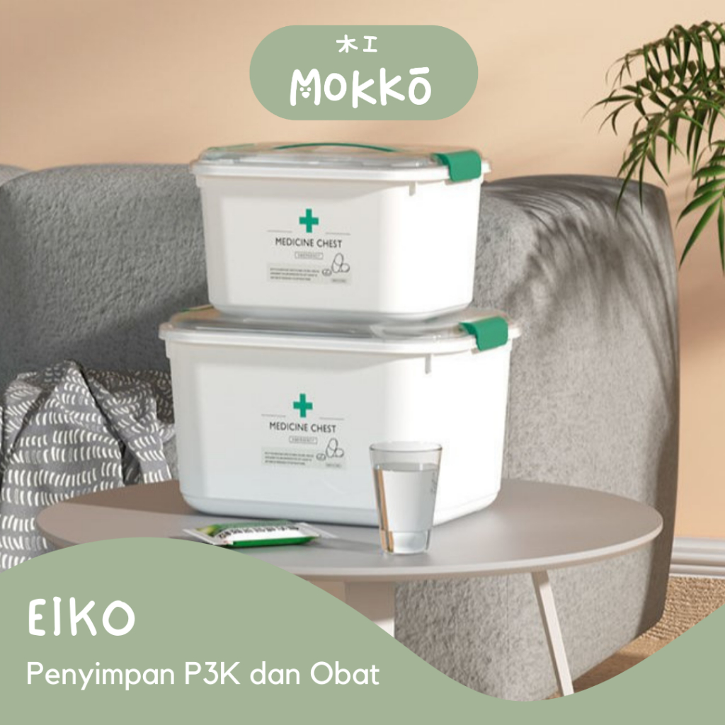 Jual MOKKO - EIKO Kotak Obat Emergency Estetika Wadah Simpan First Aid ...