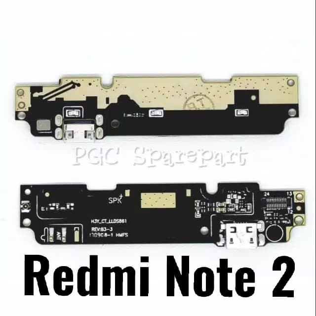 Jual Papan Konektor PCB Connector Charger & MIC Xiaomi Redmi Note 2 | Shopee Indonesia