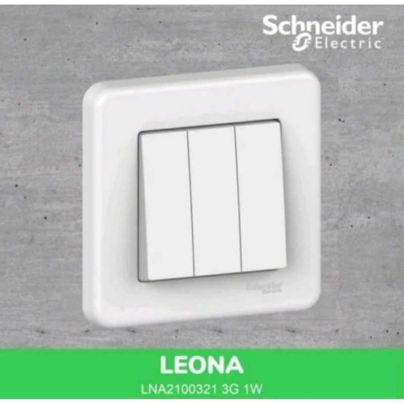 Jual Saklar Triple / Saklar 3 Gang Schneider Leona LNA2100321 | Shopee ...