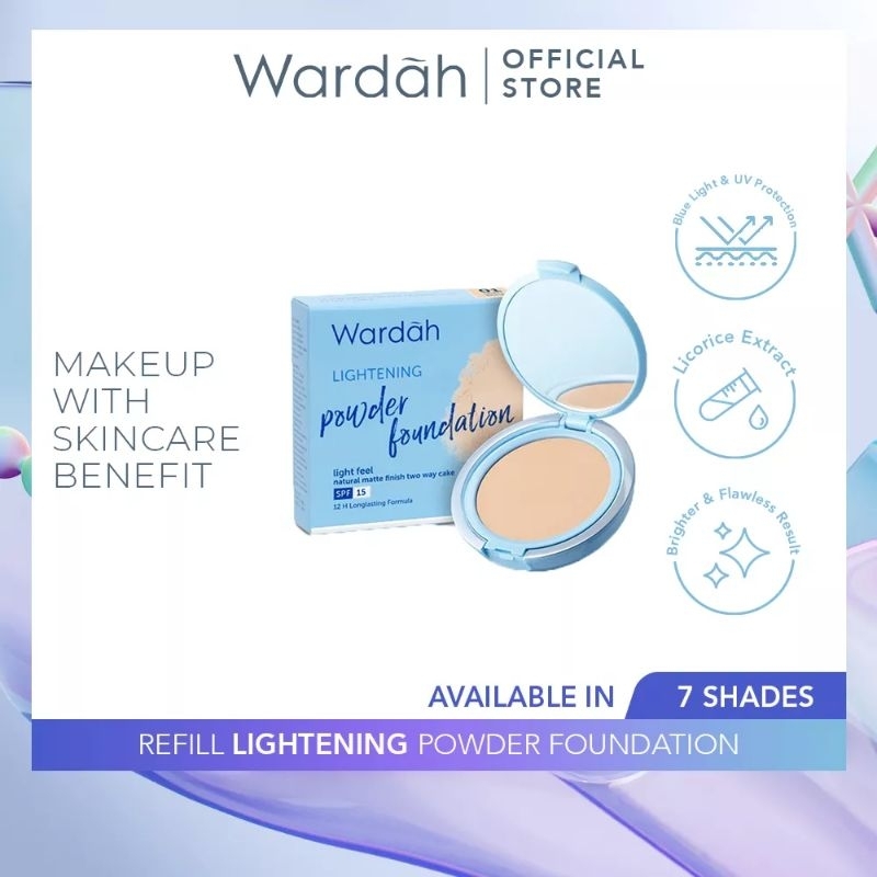 Jual WARDAH Lightening Powder Foundation Refill | Shopee Indonesia