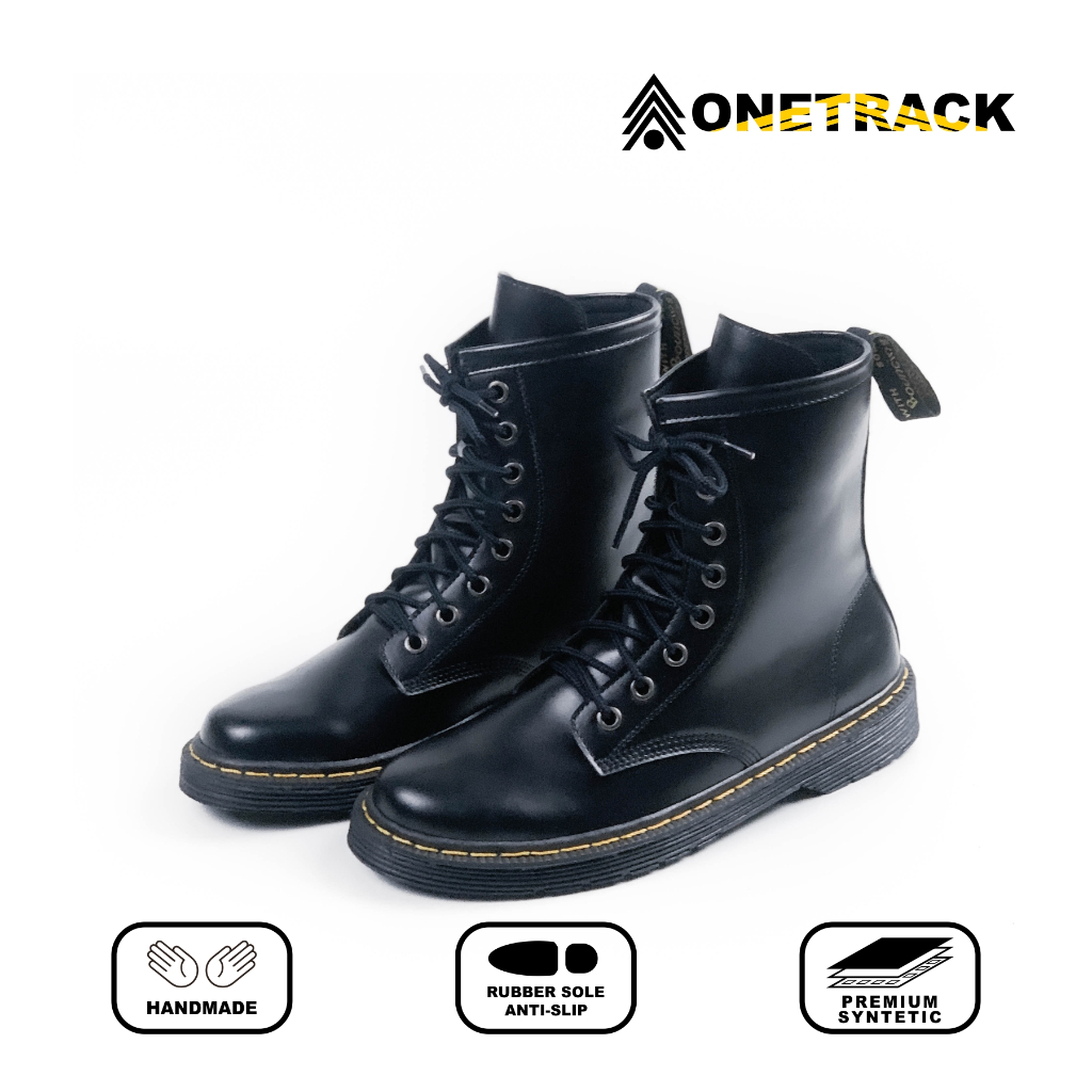 Jual Sepatu Boots Pria Docmart 8 Hole - ONETRACK | Shopee Indonesia