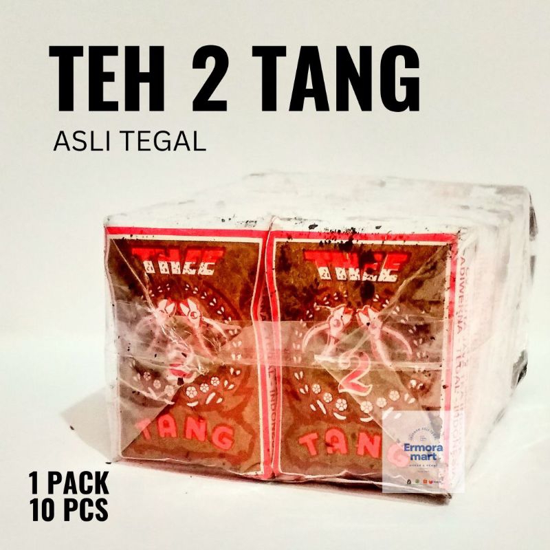 Jual Teh 2 Tang Hijau Teh Seduh Asli Tegal 1 Pack isi 10 pcs | Shopee ...