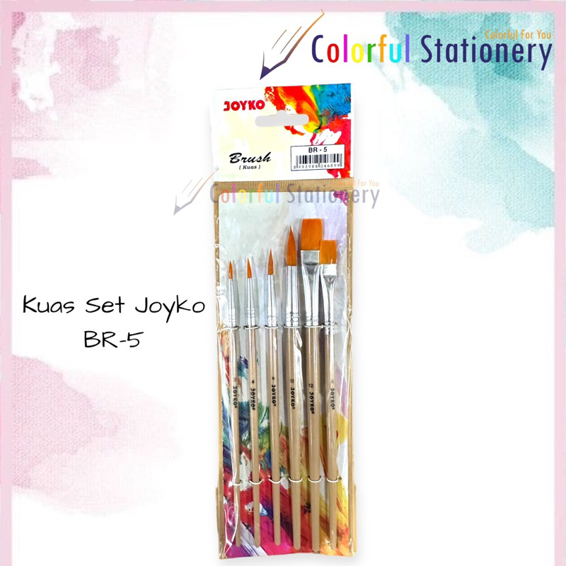 Jual Kuas Set / Kuas Lukis Joyko BR-5 (Set) | Shopee Indonesia