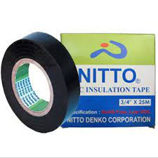 Jual NITTO ISOLASI LISTRIK ORIGINAL / ISOLASI NITO 3/4" x 25M HITAM ...