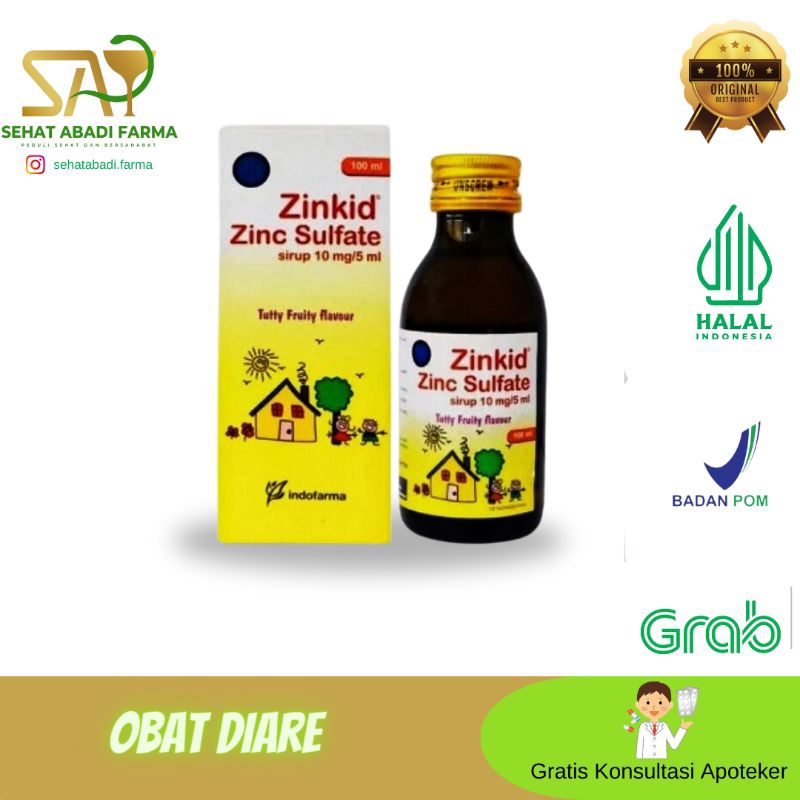 Jual Zinkid Sirup 10mg/5ml 100ml | Shopee Indonesia
