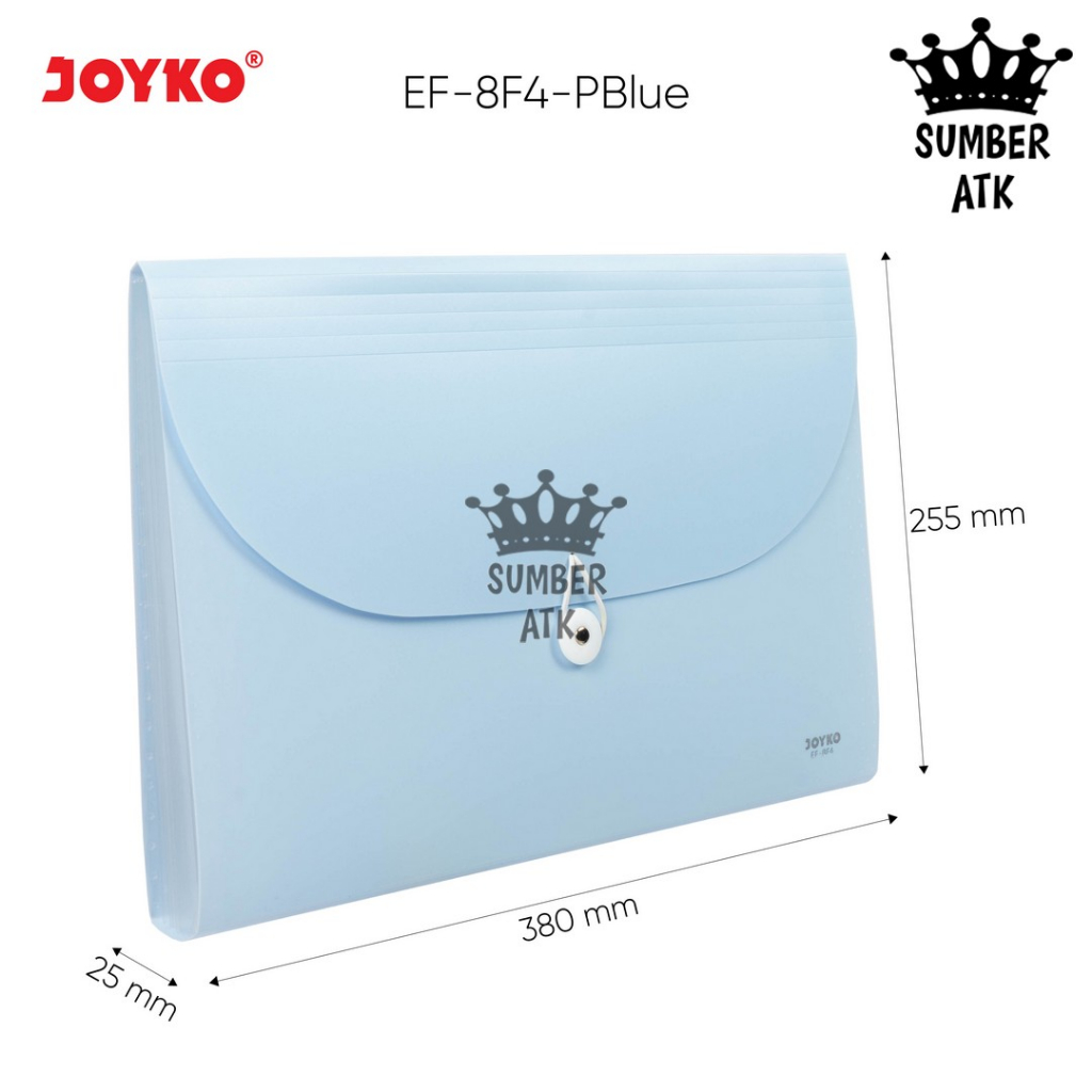 Jual Expanding File Map Harmonika Joyko EF-8F4 Pastel Color 7 Pocket F4 ...
