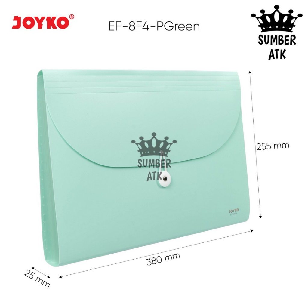 Jual Expanding File Map Harmonika Joyko EF-8F4 Pastel Color 7 Pocket F4 ...