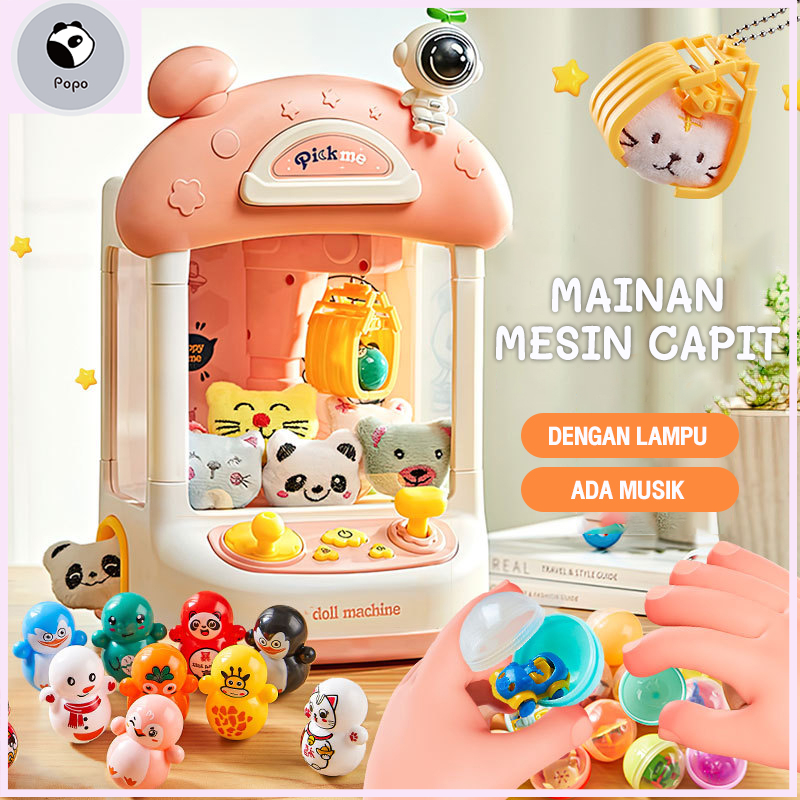 Jual Popojoy Mainan Mesin Capit Boneka Mini Mainan Claw Machine Dengan ...