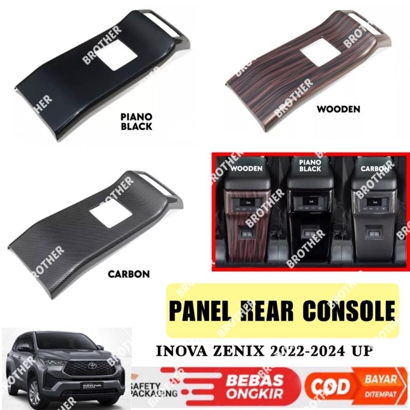 Jual Panel Rear Console Innova Zenix 2022 2023 2024 2025 Hitam Wood ...