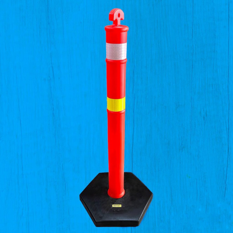 Jual STICK CONE PLASTIK BASE HITAM 110 CM / SAFETY CONE PEMBATAS JALAN ...