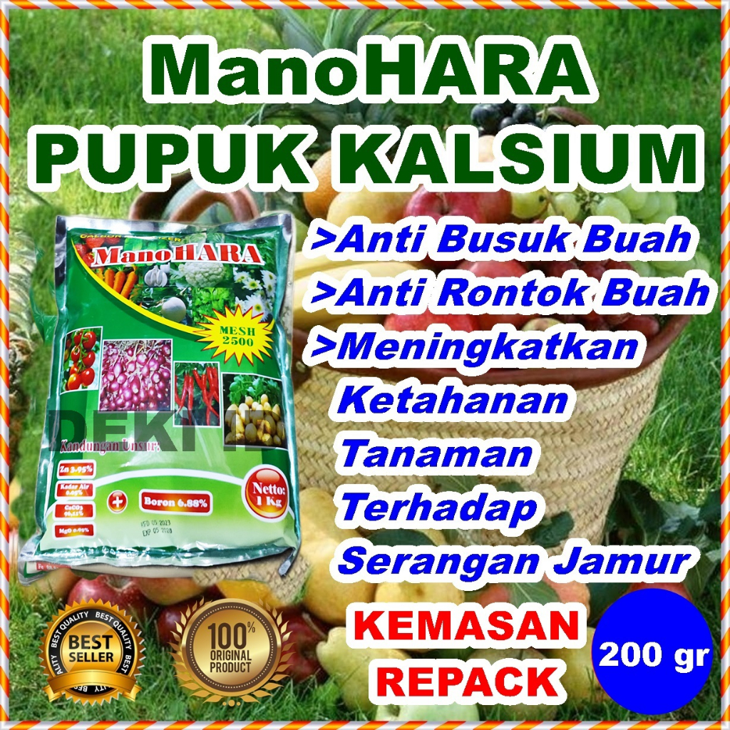 Jual Pupuk Kalsium Manohara 200 Gr Kemasan Repack Plus Magnesium Boron ...