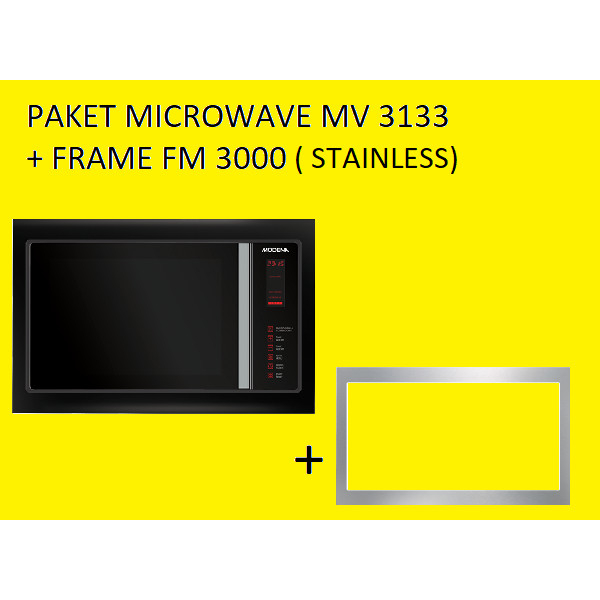 Jual PAKET Microwave dan Frame Modena MV 3133 + FM 3000 (stainless ...