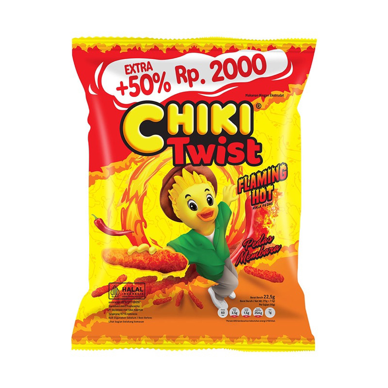 Jual Chiki Twist Flaming Hot 22.5 Gr - 10pcs | Shopee Indonesia